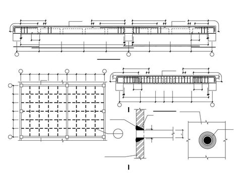 This Drawing File Presents Beam Column Detail Autocad Drawing Download