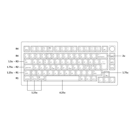 Keychron V1 Max Toetsenbordgrootte Keychron Belgium