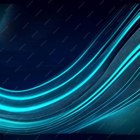Premium Photo Vector Wavy Lines Pattern Smooth Curve Flowing Dynamic Blue Green Gradient Light