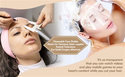 50pcs Clear Face Visors Eye Shield After Cataract Surgery Plastic