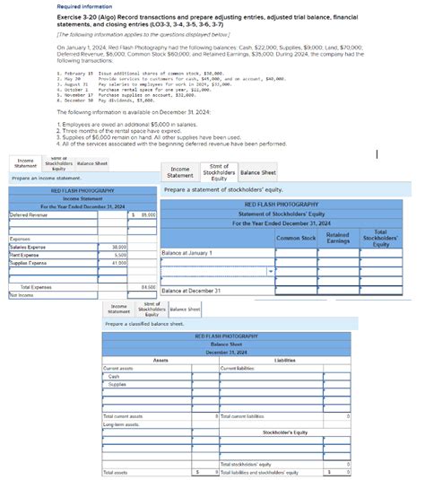 solved required information exercise 3 20 algo record