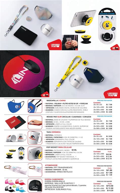 Productos Complementarios Lanyards Perú
