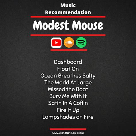 I Made A Recommendation Playlist For Modest Mouse To Show To People Who