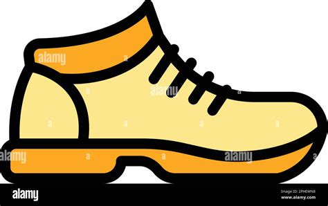 Hiking Shoes Icon Outline Hiking Shoesvector Icon For Web Design Isolated On White Background