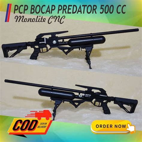 Promo Variasi Pcp Bocap Pr3dator Tactical Tabung Jenong 500cc Premium