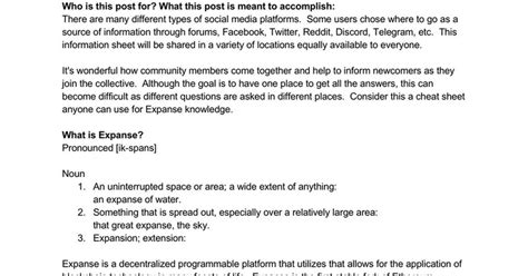 exp faq for newcomers and a cheat sheet of information coin explorers