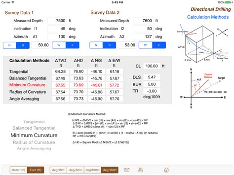 Directional Drilling Calculation Spreadsheet With Curvature Well