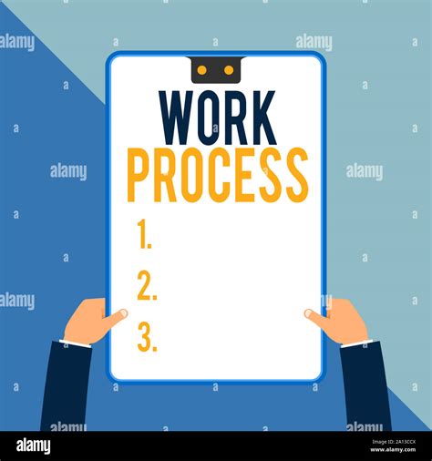 Word Writing Text Work Process Business Photo Showcasing Standard