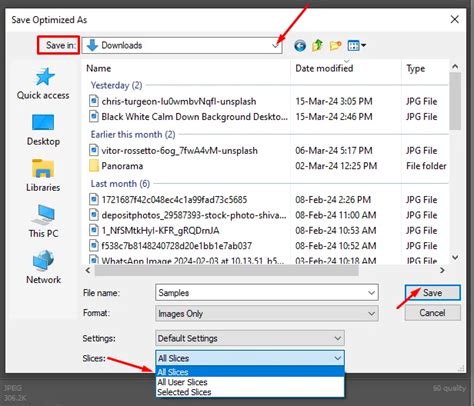 How To Export Slice In Photoshop Web PNG Files