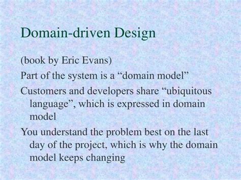PPT Domain Driven Design PowerPoint Presentation Free Download ID