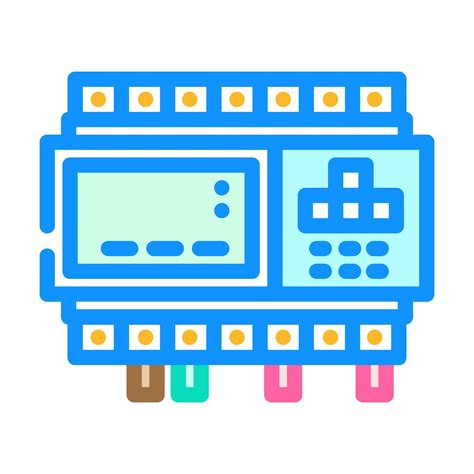 Programmable Logic Controller Plc Color Icon Illustration 54191086