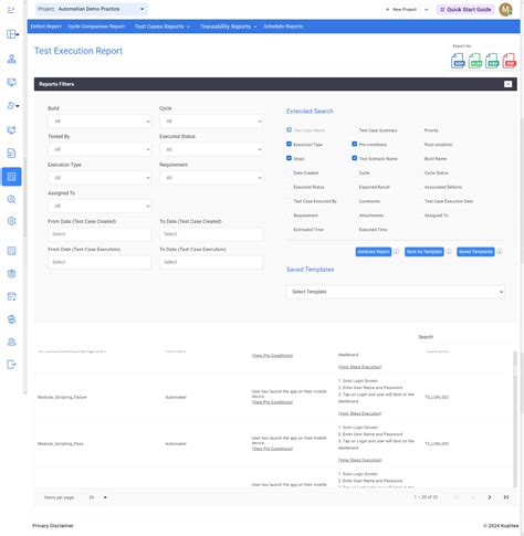 Customize Reporting Kualitee