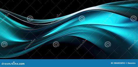 Abstract Translucent Turquoise Teal Blue Waves Background Stock Illustration Illustration Of