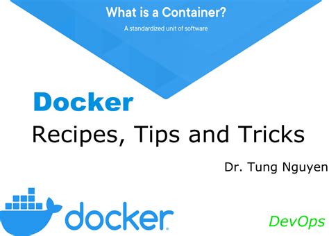 Docker Recipes Tips And Tricks Desktop Of ITers