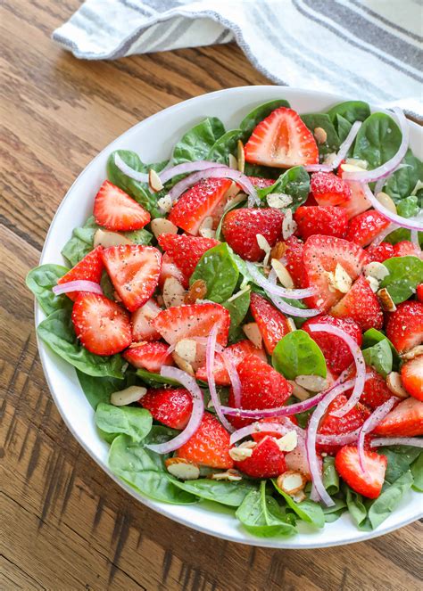 Strawberry Spinach Salad Barefeet In The Kitchen