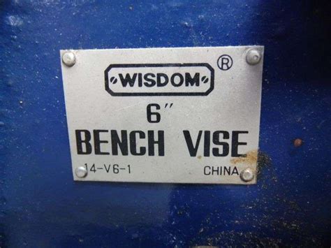 Wisdom 6 Bench Vise Dunker Auction