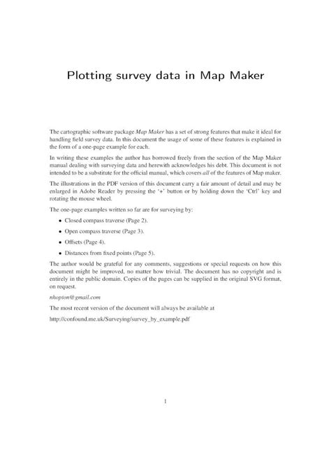 Pdf Plotting Survey Data In Map Makerconfoundmeuksurveyingsurvey