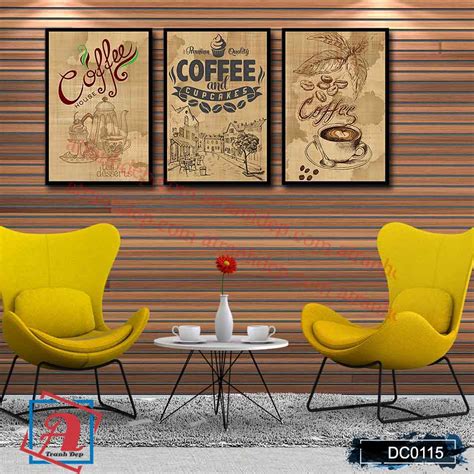 Tranh canvas treo tường Decor Tranh treo quán cafe DC A Tranh Đẹp