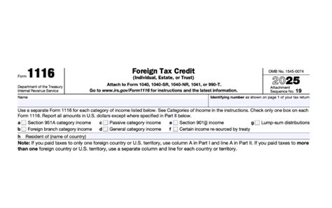 Form 1116 Explanation Statement What You Need To File