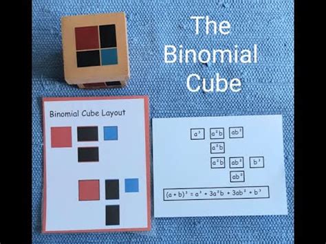 The Binomial Cube Montessori The Third Lesson YouTube