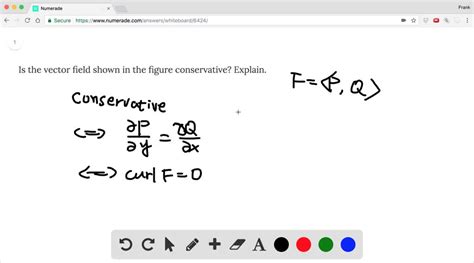 Is The Vector Field Shown In The Figure Conservative Explain Numerade