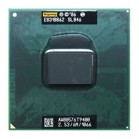 Yzx Core 2 Duo T9400 Slb46 Slayy ซ็อกเก็ตโปรเซสเซอร์ Cpu เกลียวคู่ 2 5