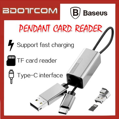 Baseus Pendant Usb Tf Memory Card Card Reader Type C Otg Fast Charge Data Cable