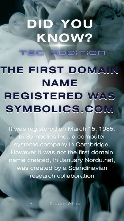 Did You Know Tec Addition Funfacts Techhistory Technology Facts Tech Youtube