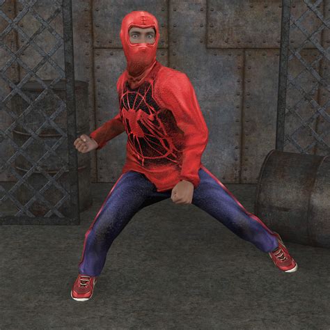 Lyko3d Spider Man 2002 Wrestler Suit For G8m Daz Content By Lykomodels