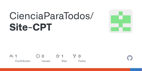 Github Cienciaparatodossite Cpt