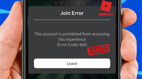 How To Fix This Account Is Prohibited From Accessing This Experience