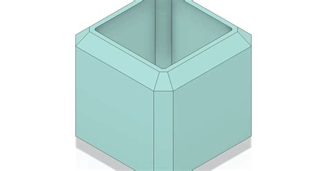 Cube Container With Chamfer 75 Sizes By Lucky Resistor Download Free Stl Model