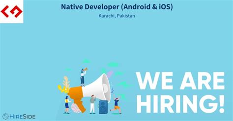 Hireside On Linkedin Code Hireside Native Developer Android Ios