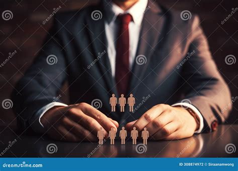 Corporate Hierarchy Concept By Generative Ai Stock Illustration