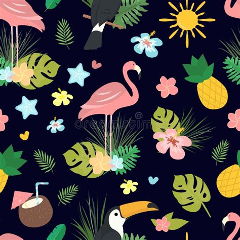 Seamless Vector Background Wallpaper Texture Backdrop Pattern Set Of Doodle Cartoon Icons