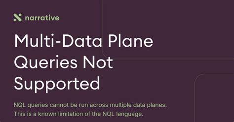 Multi Data Plane Queries Not Supported