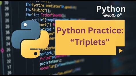Triplets In Python Python Full Course For Beginners Telugu Youtube
