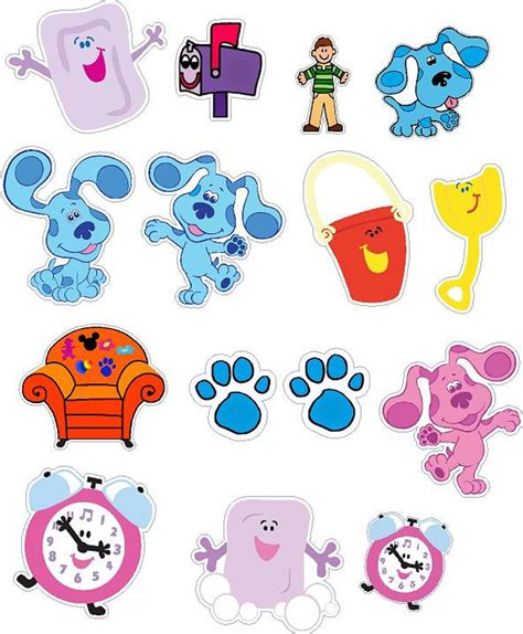 Blues Clues Sticker Cutout Wall Vehicle Party Signs Etsy Uk