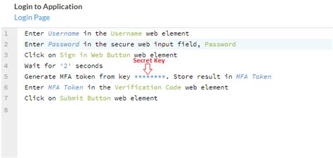 salesforce mfa automated login with security code in action logic accelq