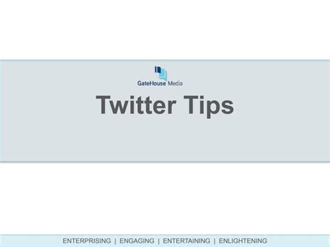 Twitter Tips Ppt