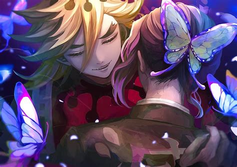 Kochou Shinobu And Douma Kimetsu No Yaiba Drawn By Honmou Pixiv64700875 Danbooru