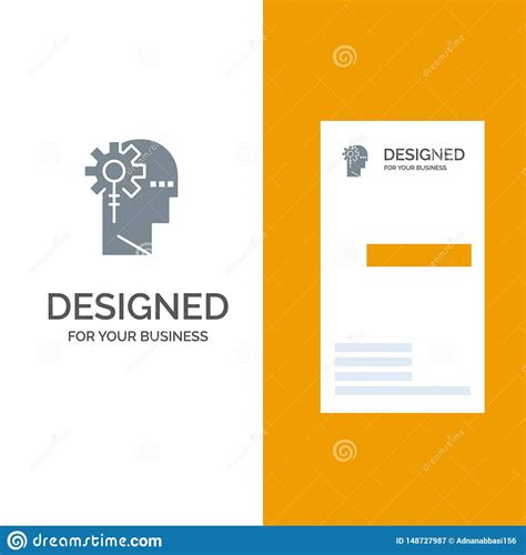 Analytics Critical Human Information Processing Grey Logo Design