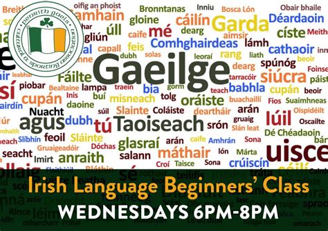 Irish Language Beginners Class Penrith Gaels Irish Club Irish Language Beginners Class Penrith Gaels Irish Club