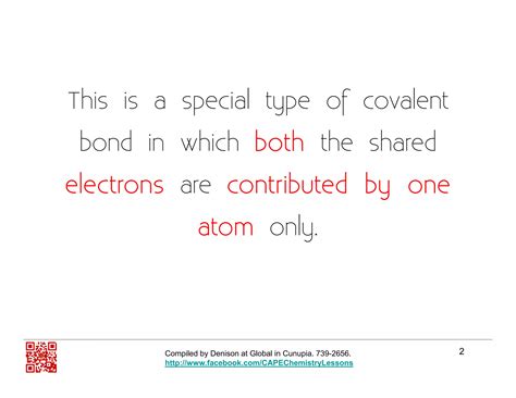 Introduction To The Dative Covalent Bond Pdf