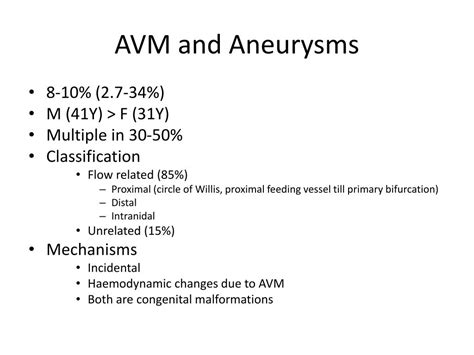 Ppt Cranial Avm Classification And Management Powerpoint