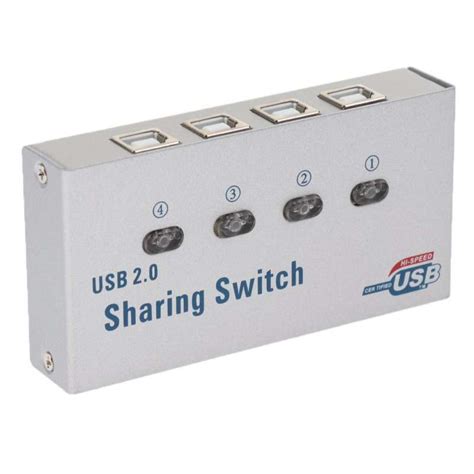 Promo USB Auto Sharing Switch KVM Ports HUB For PC Scanners Printers White Diskon Di