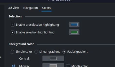 Problem Preselection And Selection Colors Are Not Separated Between D View And Sketch Editing