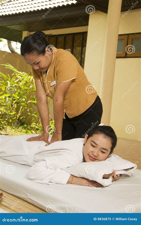 Thai Spa Massage 3 Stock Image Image Of White Laying 8836875