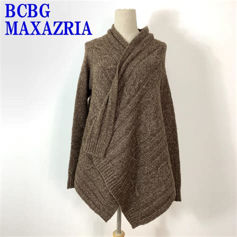 ビーシービージーマックスアズリア カーディガン ウール 茶色 Xs C2038 メルカリ