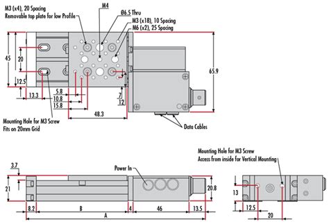 Mm Travel Motorized Linear Stage Integrated Controller Rotary Encoder